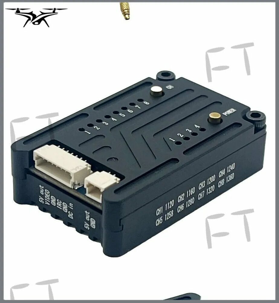 FLYTO VTX-F3 1.2G 1.3G 2W 8CH VTX Радиоактивный аналоговый передатчик