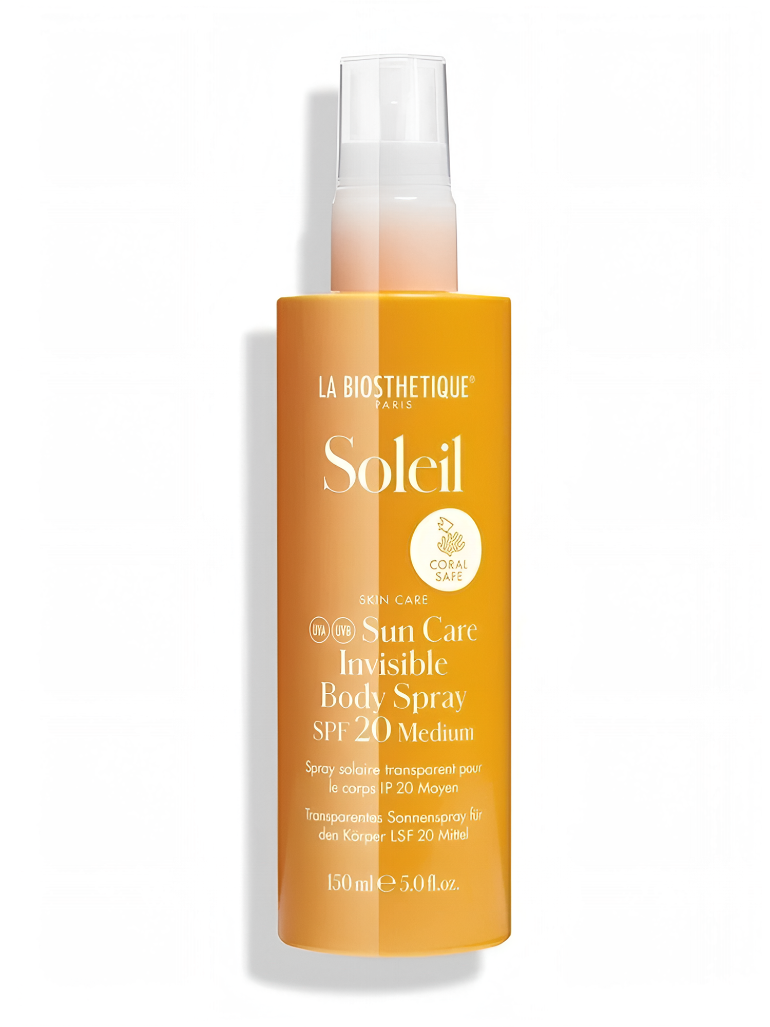 Спрей для тела La Biosthetique Sun Care Invisible Body Spray SPF 20 солнцезащитный 150 мл