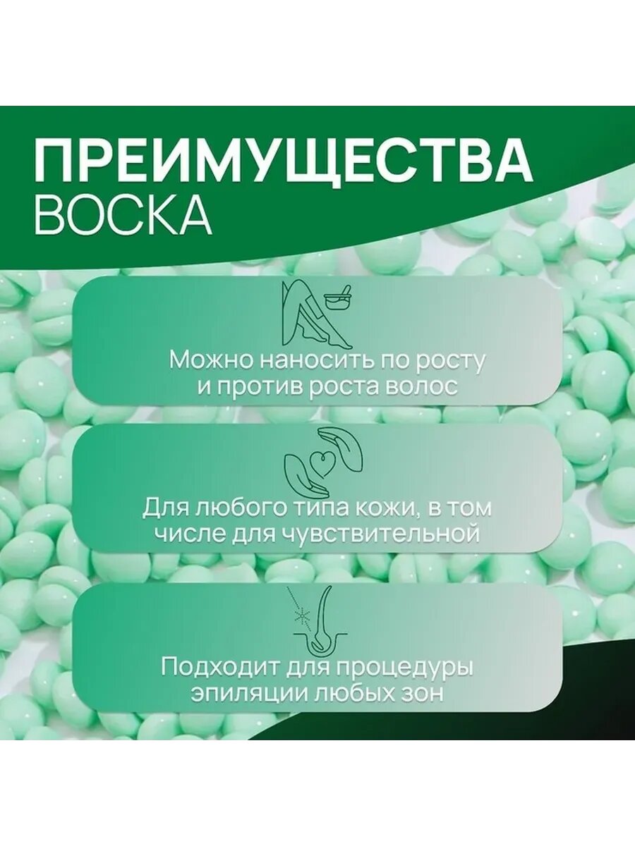 Эффективный зелёный воск для гладкой кожи