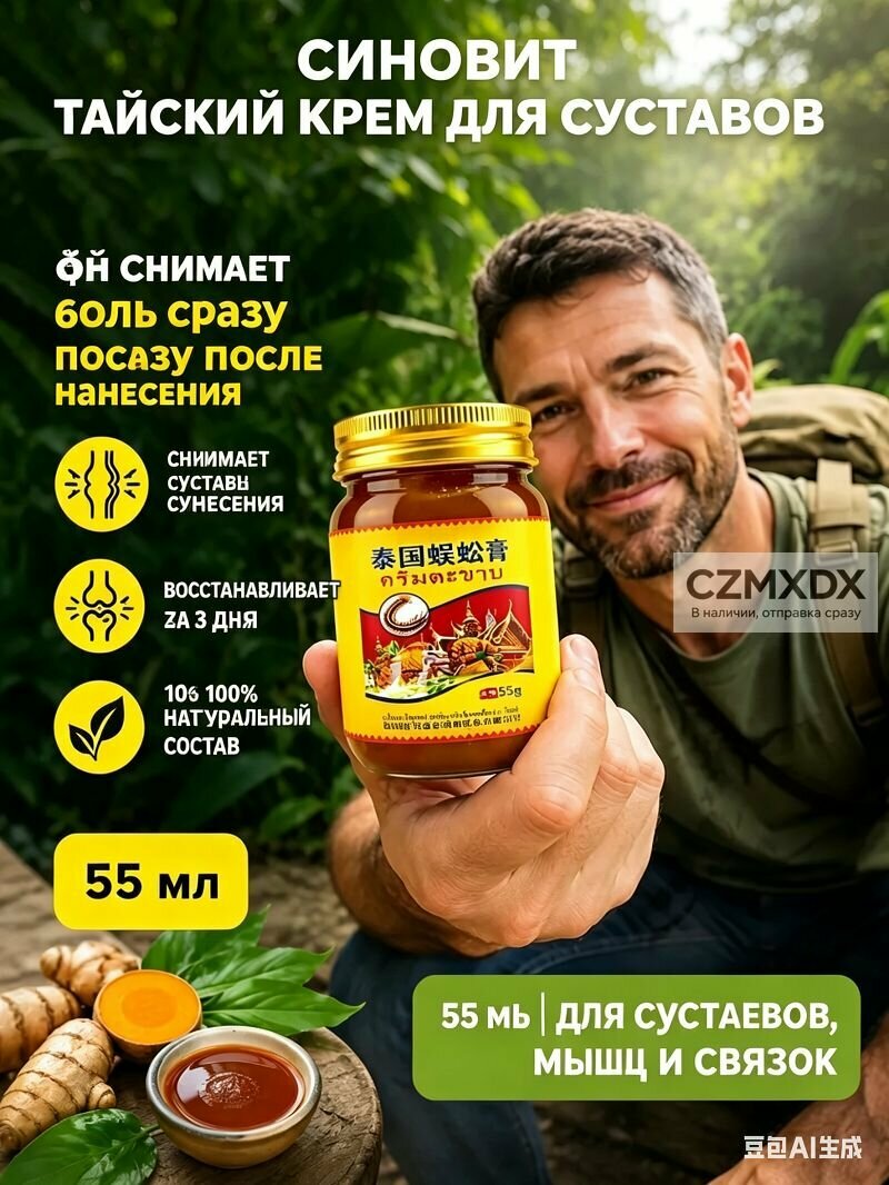 Медицинская мазь от боли в коленях 50 г