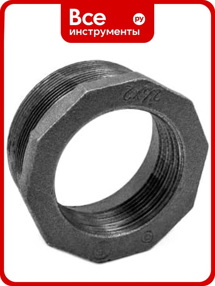 Футорка AV Engineering 1 1/4" х 3/4" нар.-вн, чугун черный AVEC481011434