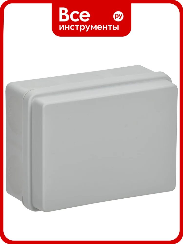 Распаячная коробка IEK км42441 о/п 150x110x70мм ip67 10вв. серая UKO21-150-110-070-K41-66