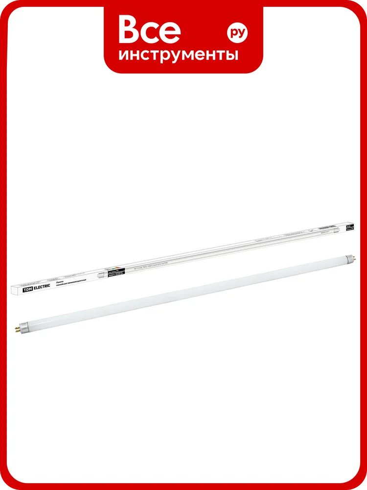 Люминесцентная линейная лампа TDM ELECTRIC ЛЛ-12/24Вт SQ0355-0011, матированный корпус, естественный свет, освещение