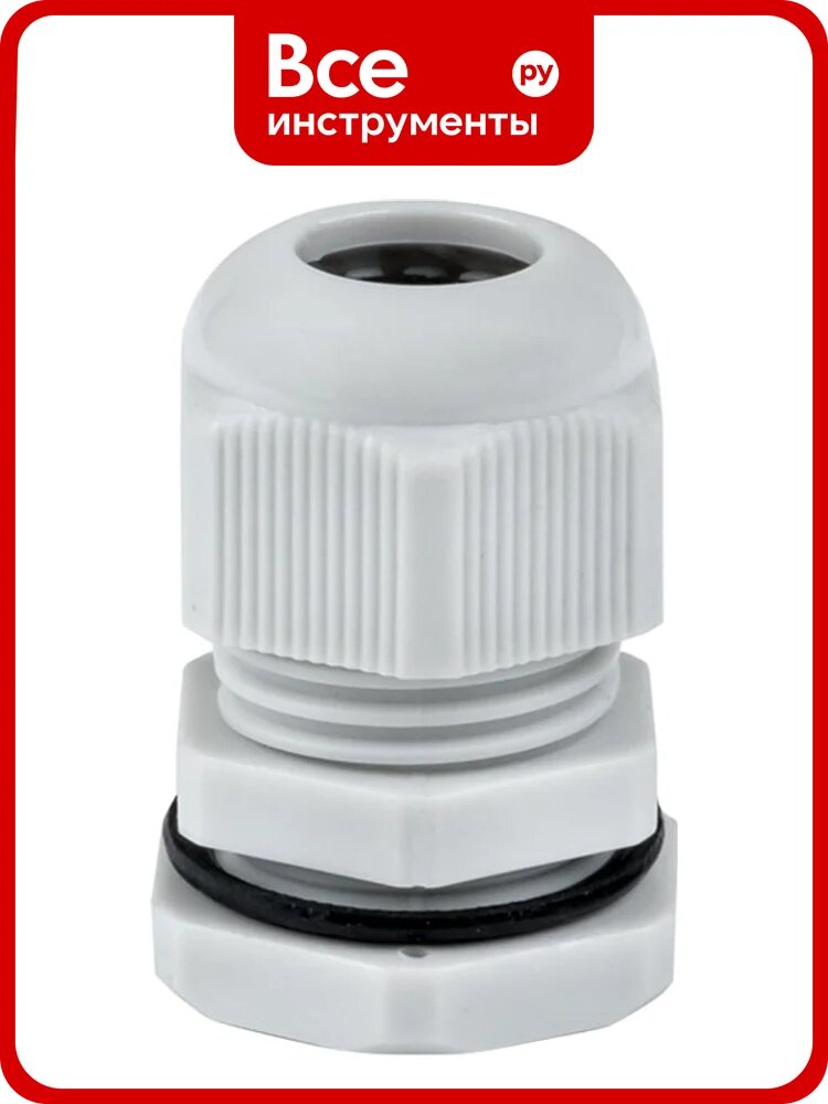 Сальник EKF PG13,5 IP54 (20 шт) d отв. 21 мм / d провод. 6-12 мм (20шт.) PROxima plc-pg-13.5-r, для достижения степени