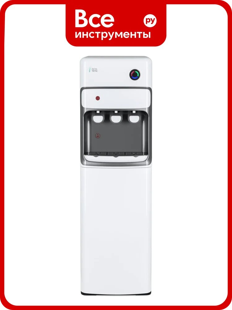 Кулер ECOTRONIC K30-LXE, напольный, электронный, 3 крана, белый/серый