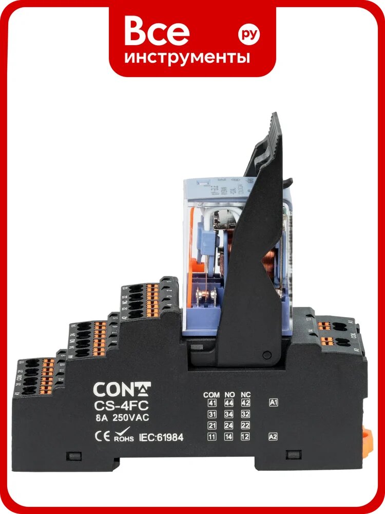Четырех контактный релейный модуль CONTA CR-230-4FC 31 мм 230V AC CR-220-4FC