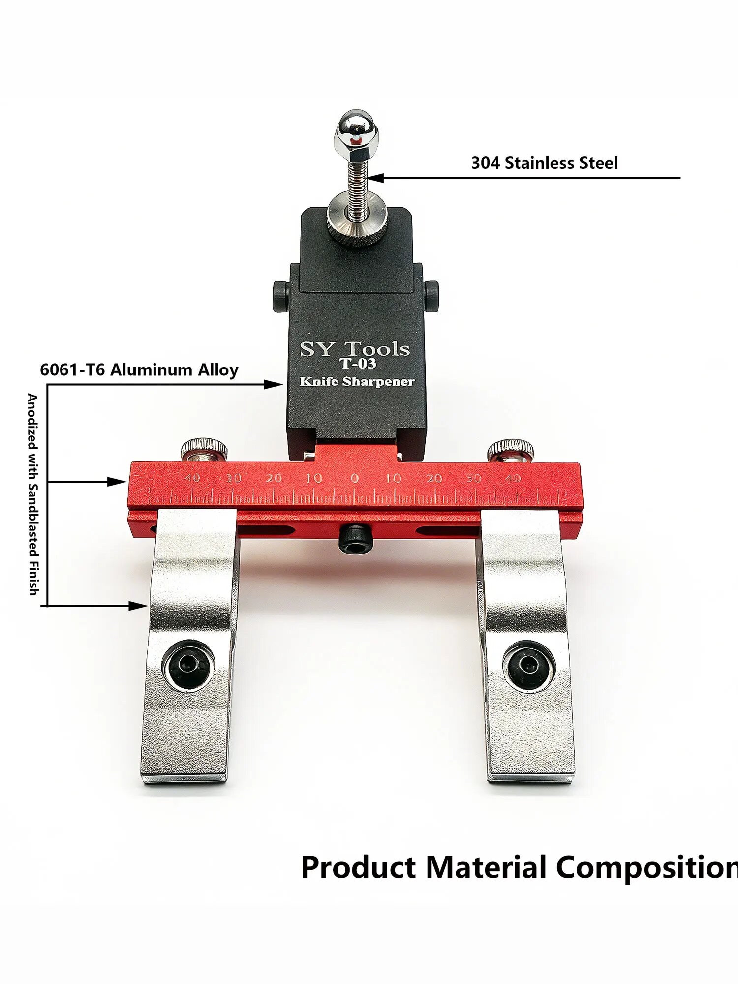 Система заточки ножей Sy tools Center Y Clamp Красный, T-03