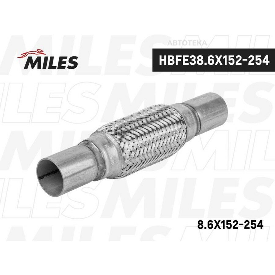 Труба гофрированная универсальная 38.6X254 (152-254) MILES HBFE386X152254
