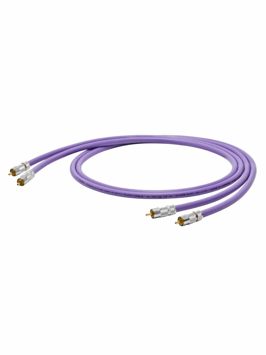Готовый межблочный кабель RCA Oyaide PA-02 TR V2, 1,3 м, пара