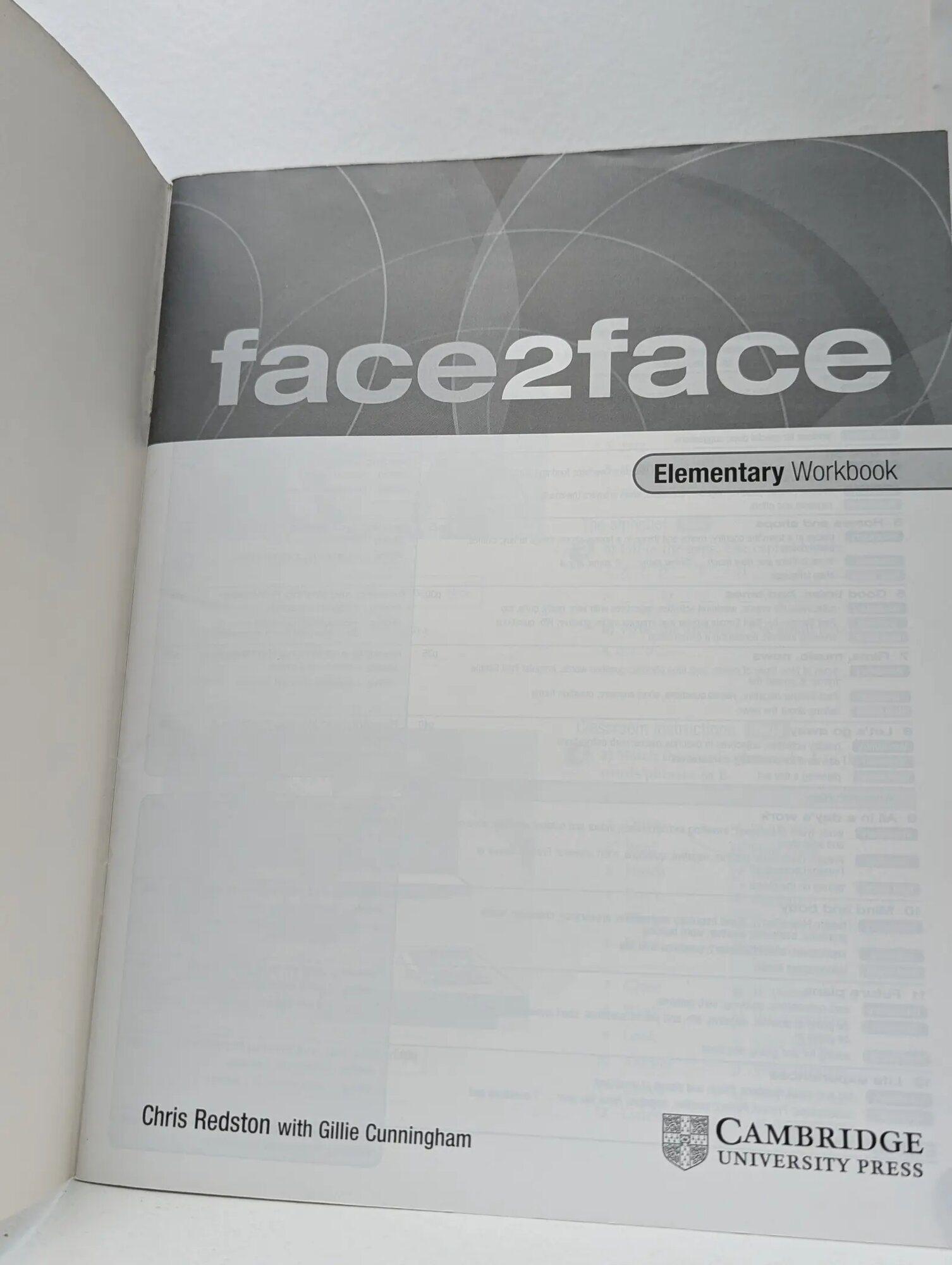 Face2face Elementary Workbook Redston Chris, Cunningham Gille 2005 — фото 1