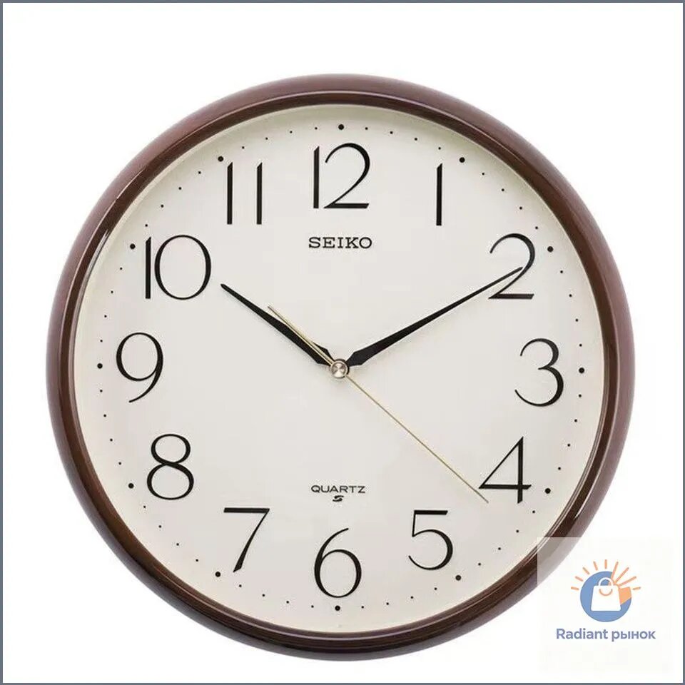 Seiko Настенные часы, 28 см х 28 см