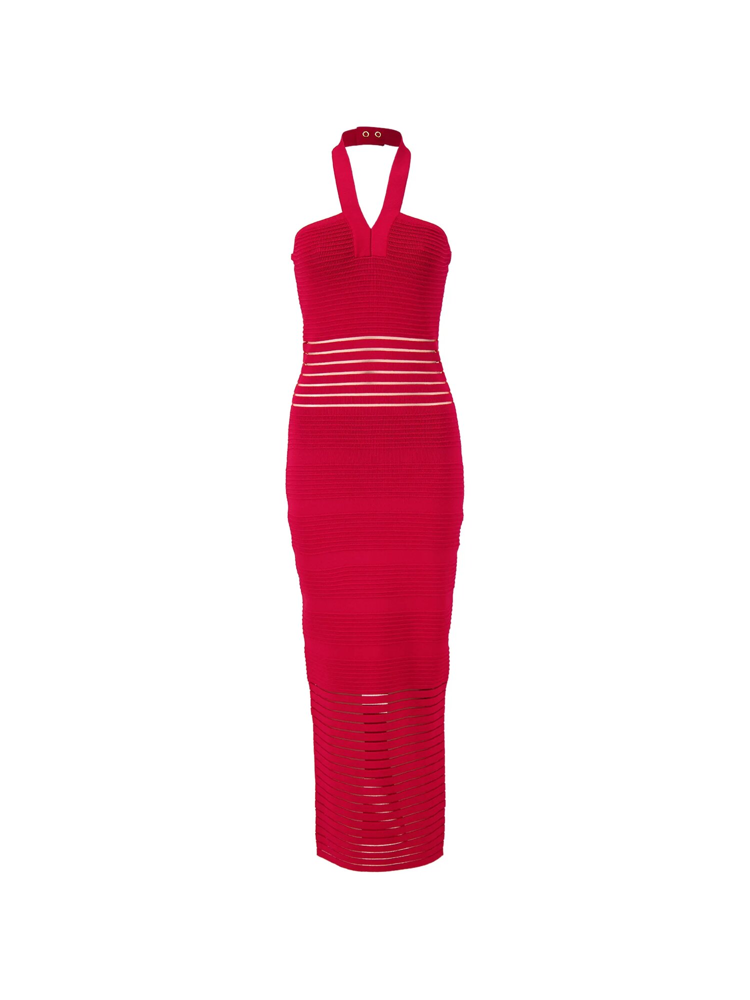 Платье Halterneck openwork-panel maxi dress