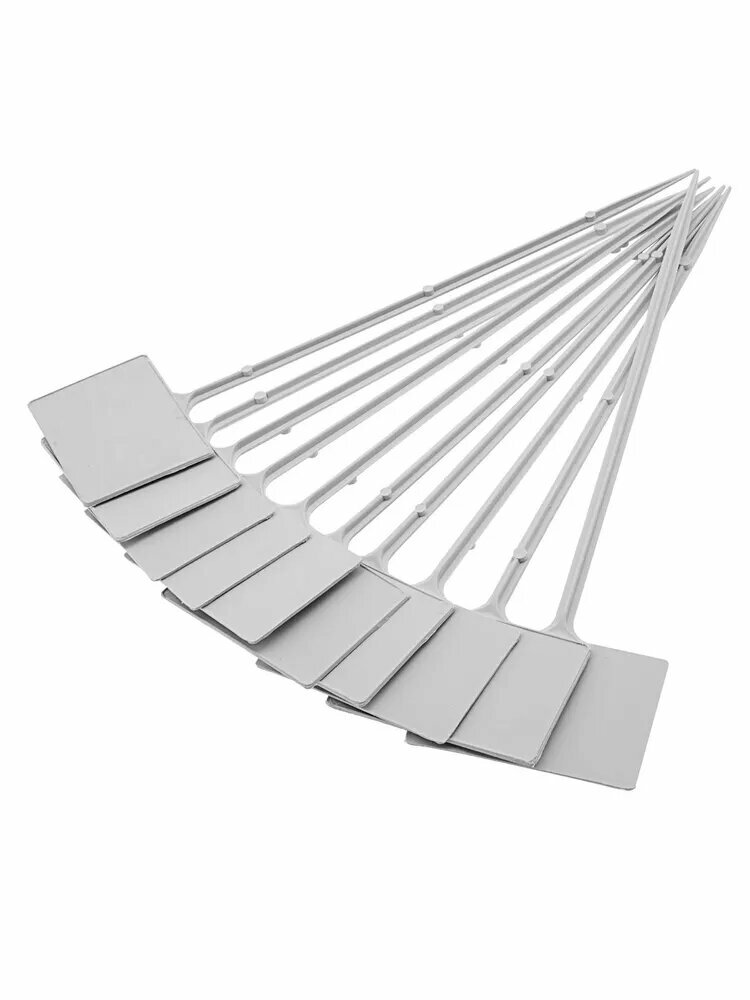 Таблички для рассады пластиковые СИБРТЕХ, 34 x 6 x 9 см, из ABS-пластика, заостренные колышки, 10 штук, для сада и огорода, посадочные таблички, 64303