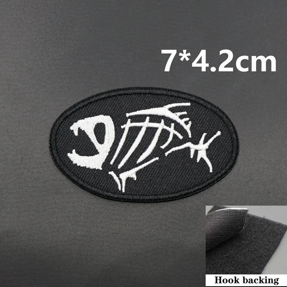 Вышитые нашивки для рыбалки C48 Hook backing