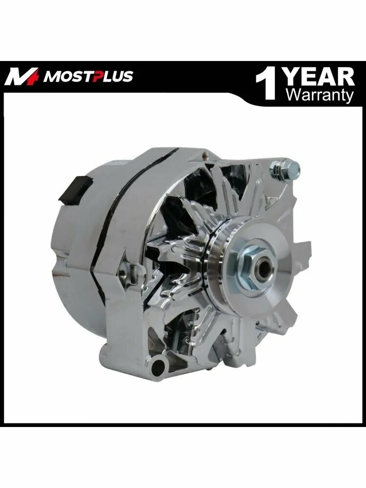 Генератор MOSTPLUS 110 А для Chevy, BBC, SBC, C10, C20, Suburban GM. 12 В, металл, V-ремень. 1 шт.
