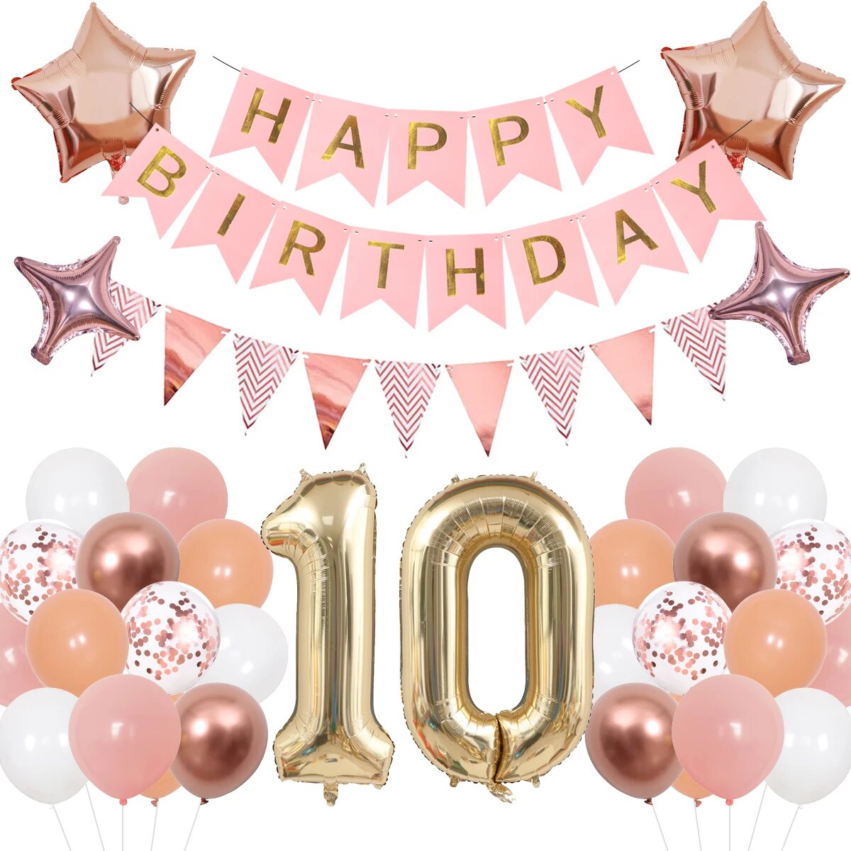 Надувные шары цифры 40 10 30 50 лет Number 10