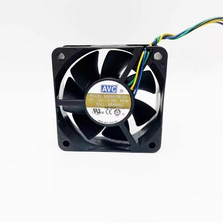 AVC DS06020B12U DC12V 0.35A 6 см 6020 4 провода вентиляторы -