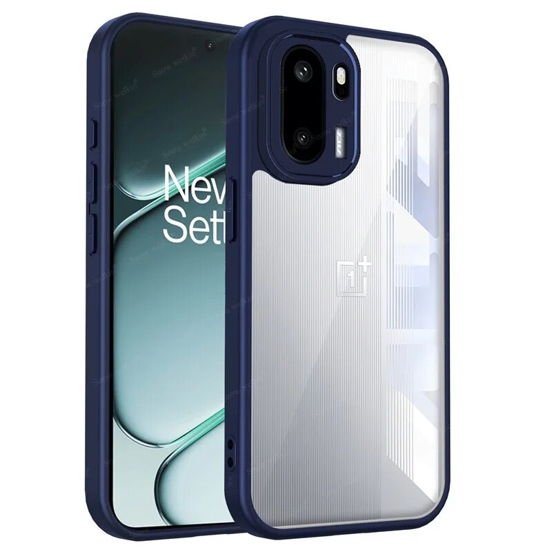 Прозрачный силиконовый чехол для OnePlus One Plus 15R Oneplus15R, противоударный, с Синий, Blue
