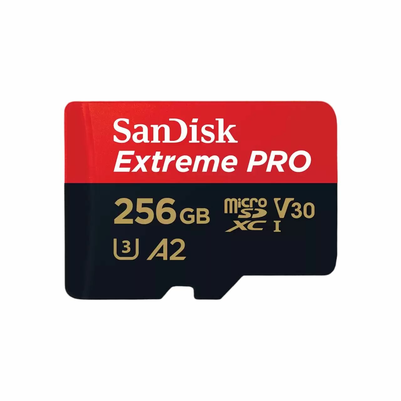 SanDisk 256 ГБ Extreme PRO microSDXC Карта памяти, с адаптером, запись до 140 МБ/с, чтение до 200 МБ/с (SDSQXCD-256G-GN6MA), USH-I, Class 10, U3, V30, А2