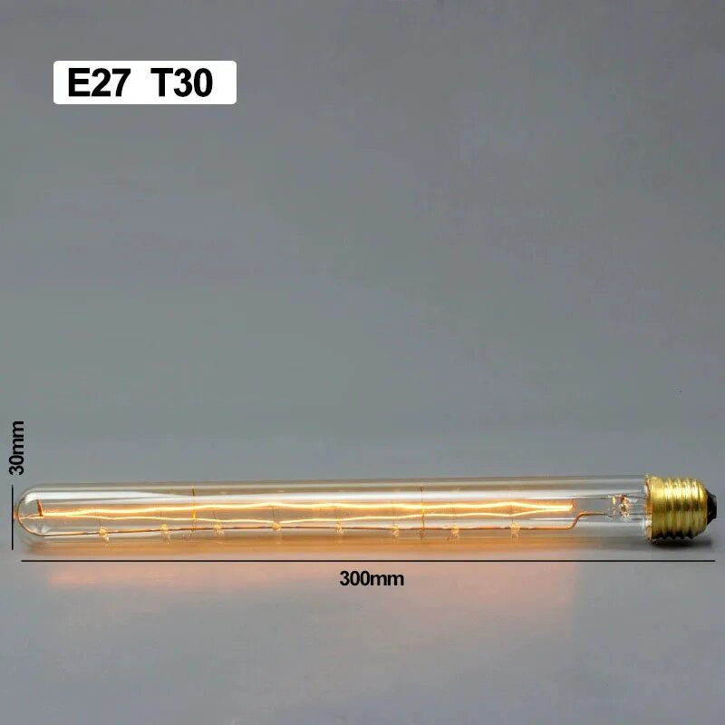 Ретро лампочка Эдисона CETANT E27 220В T30, 220V