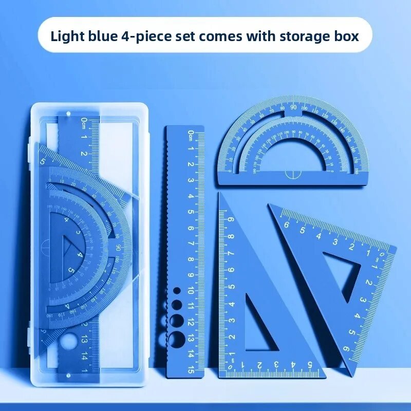 Набор из четырех инструментов для начальной школы blue 20cm