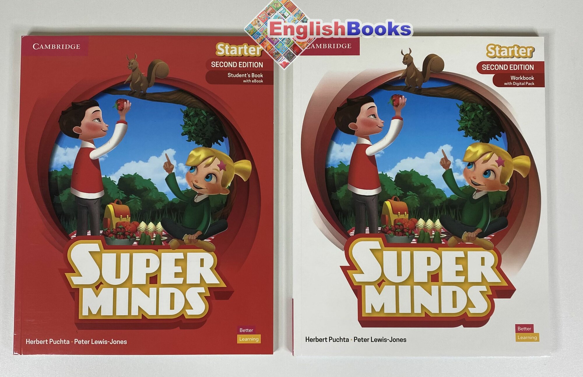 Super Minds Starter, second edition, комплект учебник (student book), рабочая тетрадь (workbook), диск — фото 1