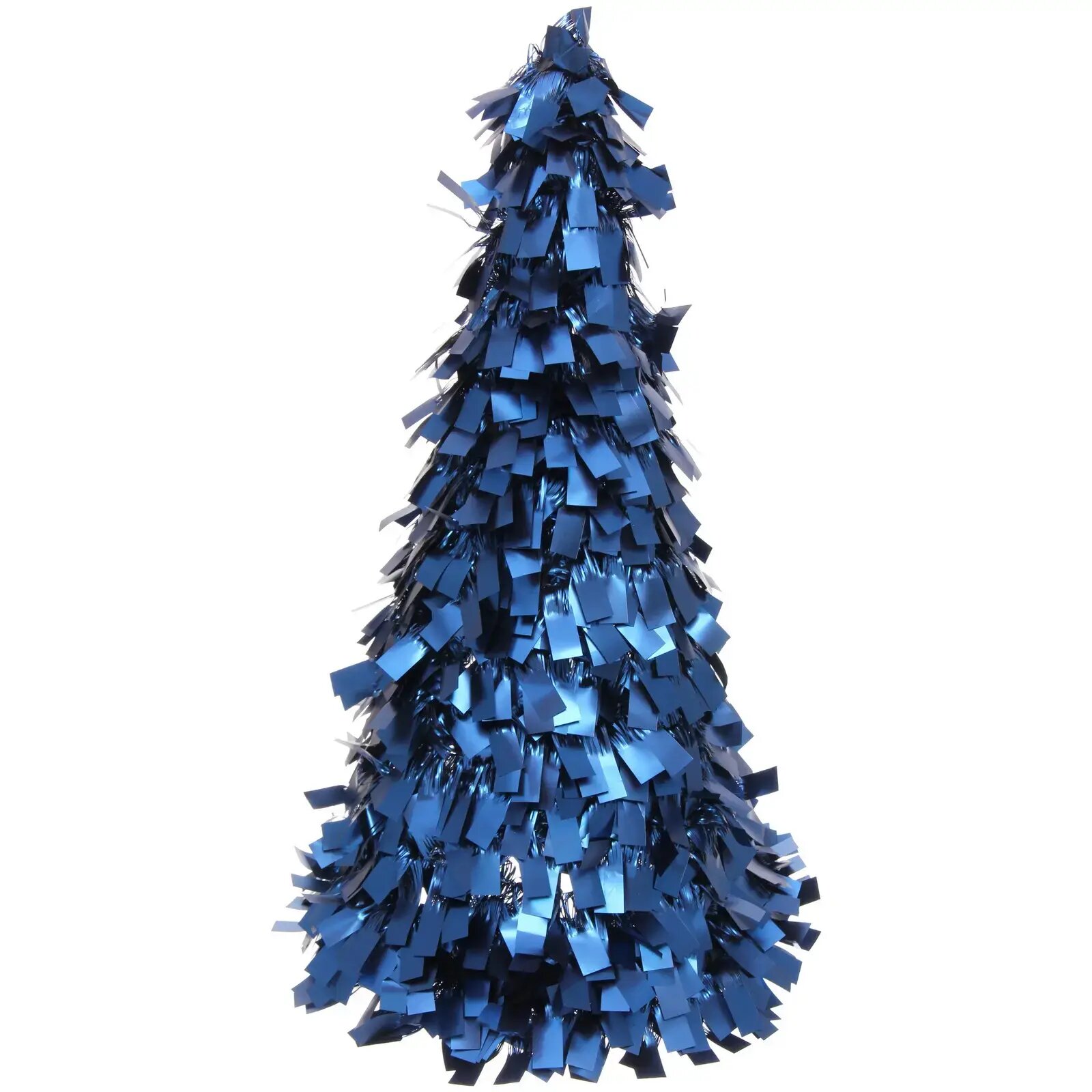 Елка декоративная TINSEL «Волшебные переливы» 50см, сапфир, ПВХ, с блестками, праздничная
