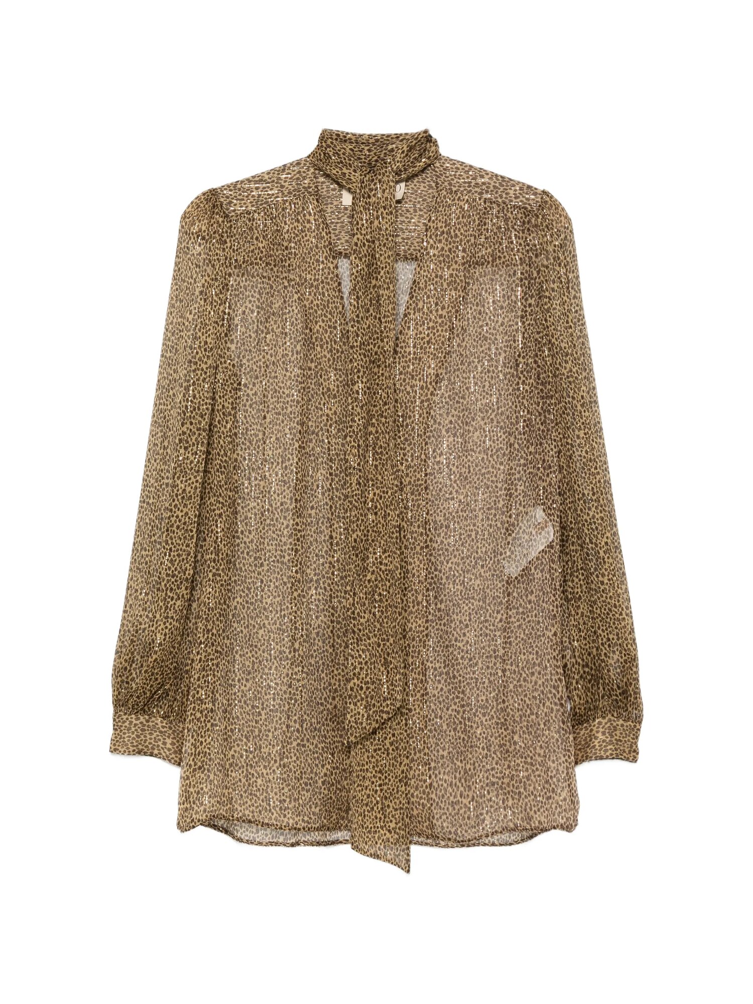 Блуза Leopard-print pussy-bow blouse