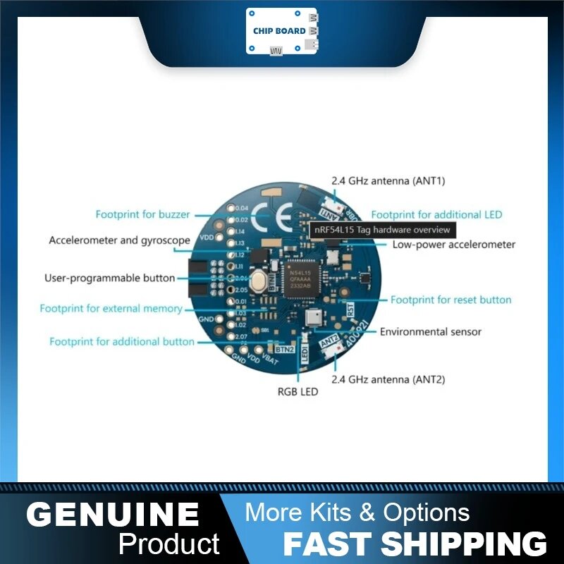 Cbhioarpd Nordic nRF54L15 платформа для разработки BLE, Matter и Edge AI