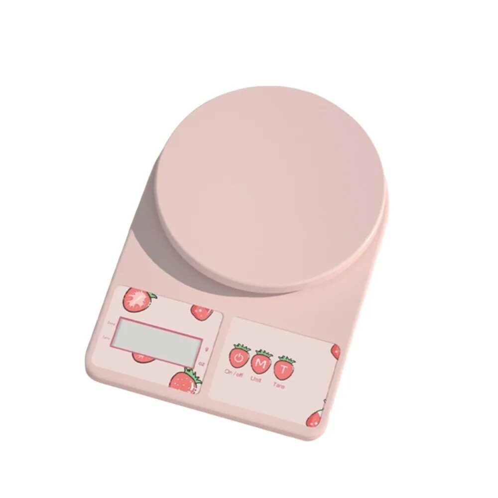Электронные кухонные весы розовые Розовый, Pink-1 g to 10 kg