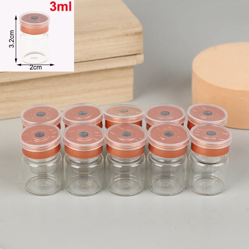 Набор мини стеклянных бутылочек 10 шт 3ML 10Pcs