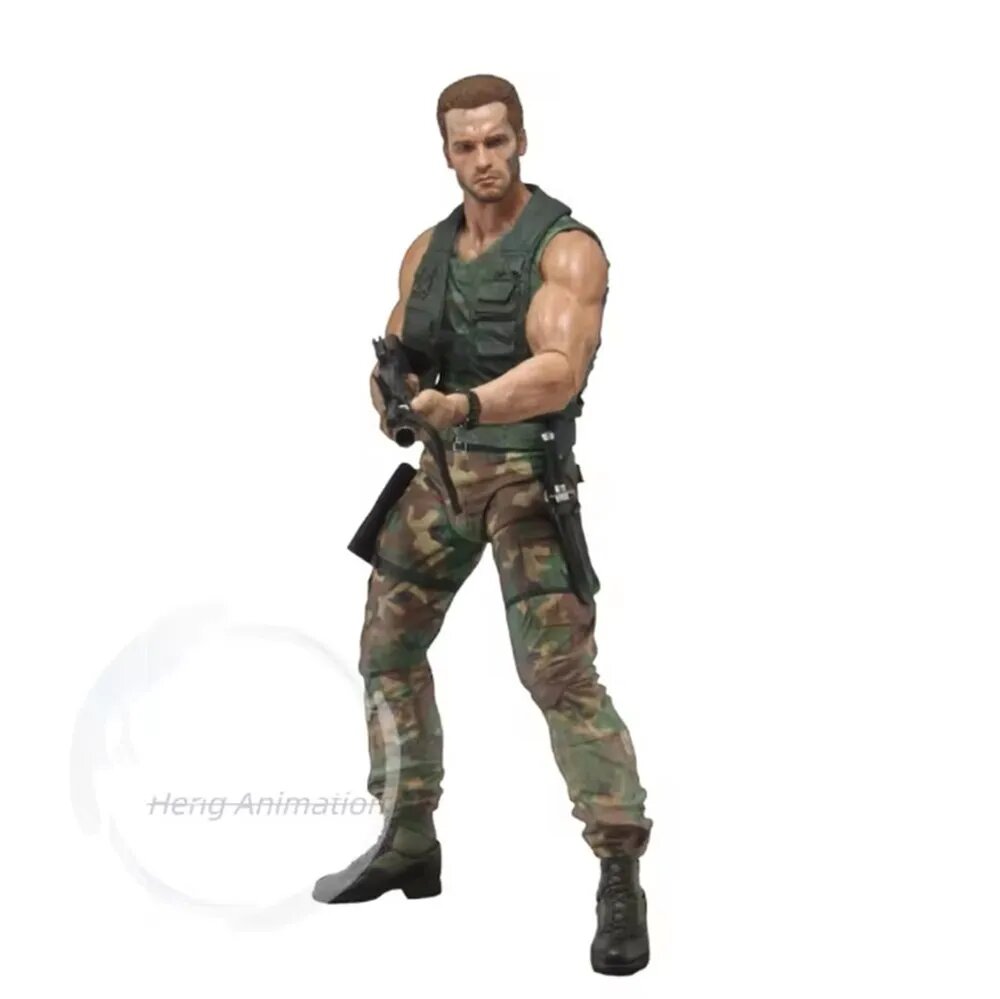 Фигурка Neca Predator 1/10 Series Action Figures Jungle Patrol Dutch(Хищник)-17cm