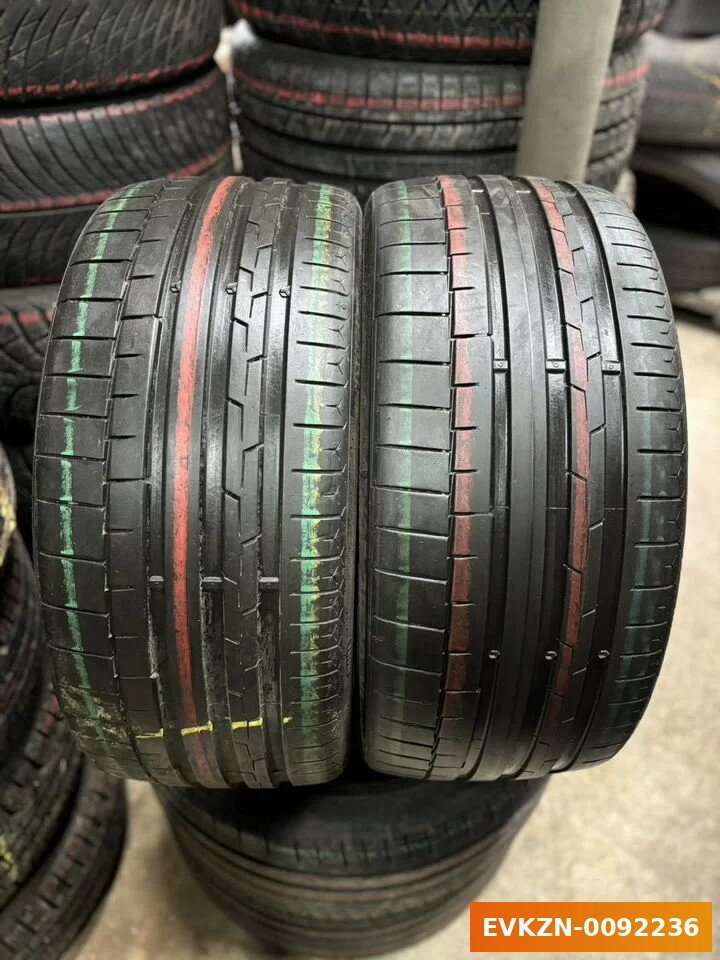Комплект (2 шт) летних БУ шин Continental SportContact 6 245/35 R20 15% износ 4727527546 RunFlat