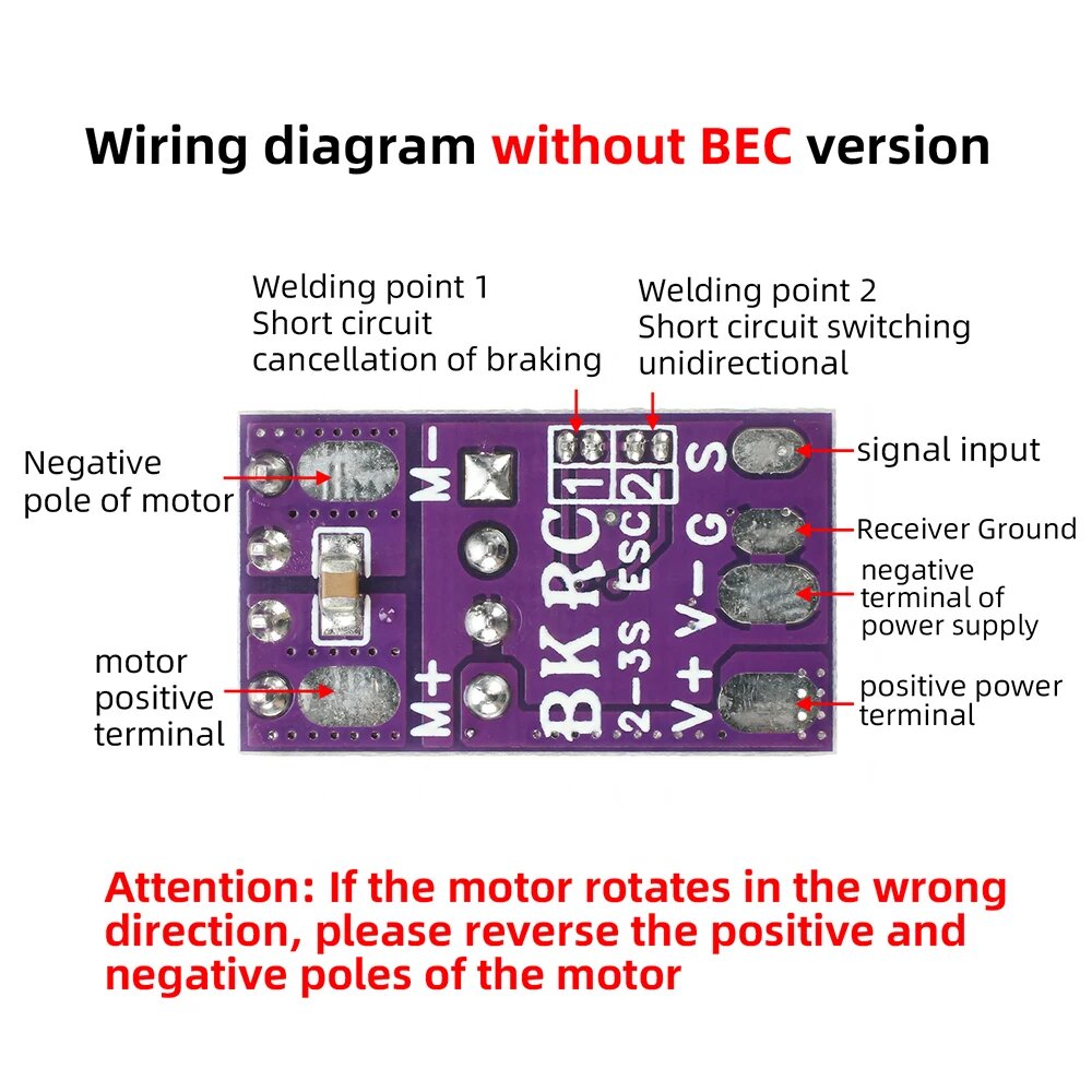 Aideepen ESC Stable Speed Controller 7.5A Without BEC — фото 1