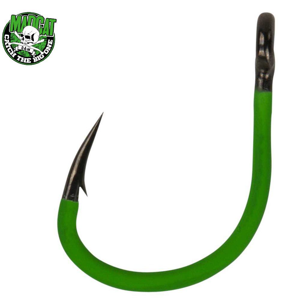 Крючки для поводков на сома MADCAT A-STATIC JIG Hooks 8/0 4шт