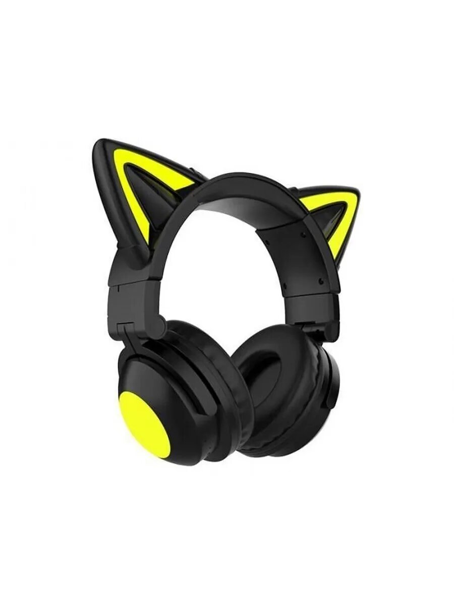 Наушники PARTY CAT MINI ВТ 0052 Черно-желтые