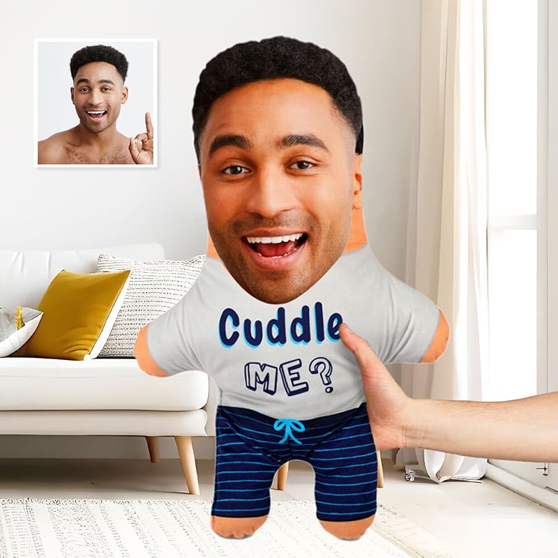 Подушка декоративная с индивидуальным портретом по фото, 3D-печать, персонализированный подарок, дизайн с сердцем, цвет: Snuggle Me, размер: 20 см