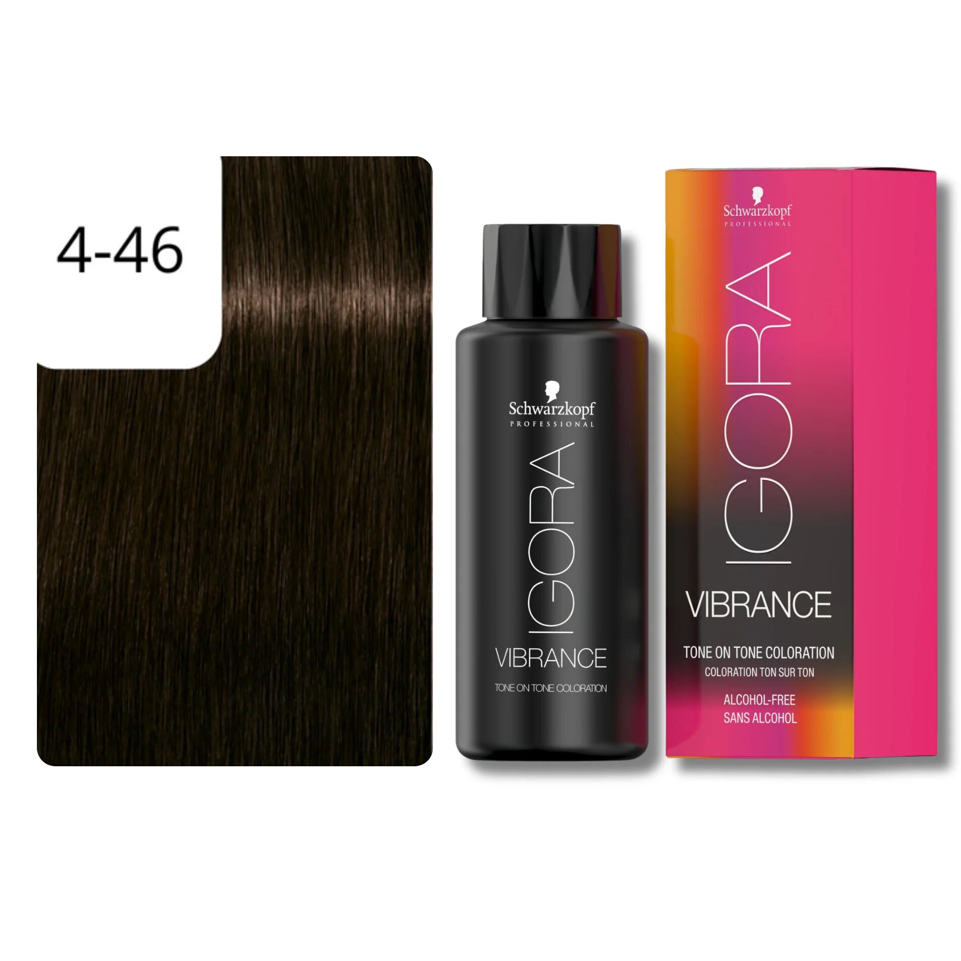 Schwarzkopf IGORA Vibrance 4-46 Средний коричневый бежевый шоколадный Краска для волос 60мл