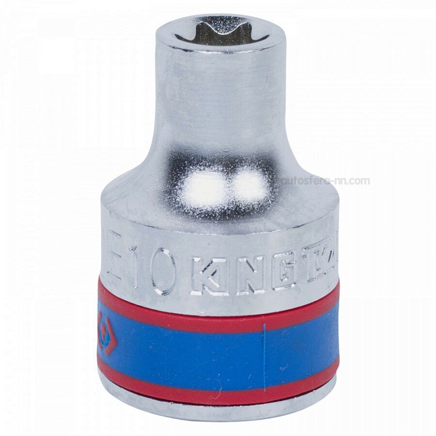 KING TONY 437510M Головка торцевая TORX Е-стандарт 1/2 , E10, L = 37 мм
