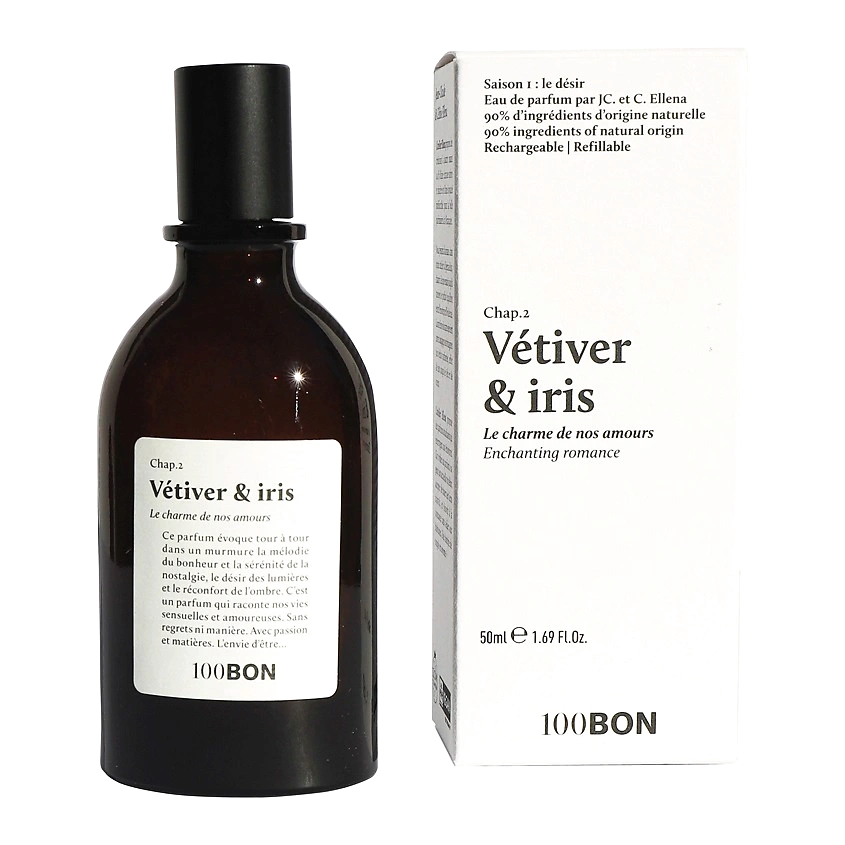 Женская парфюмерная вода 50 мл / 100BON Vetiver and Iris - Ветивер и Ирис