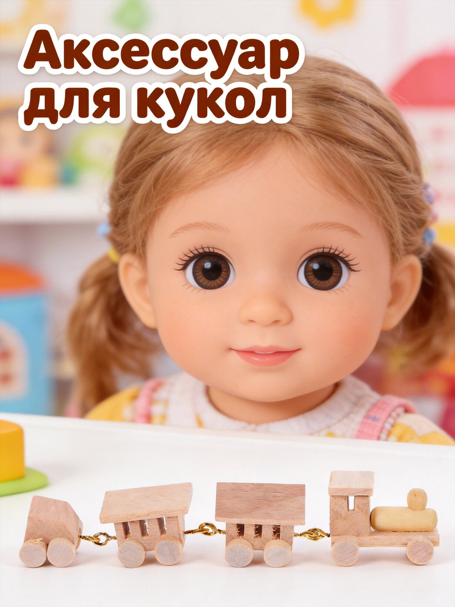 Декор Домика Для Кукол 1 Шт Игрушка Из Дерева Для Детей Размер 10X1 8X1 2Cm