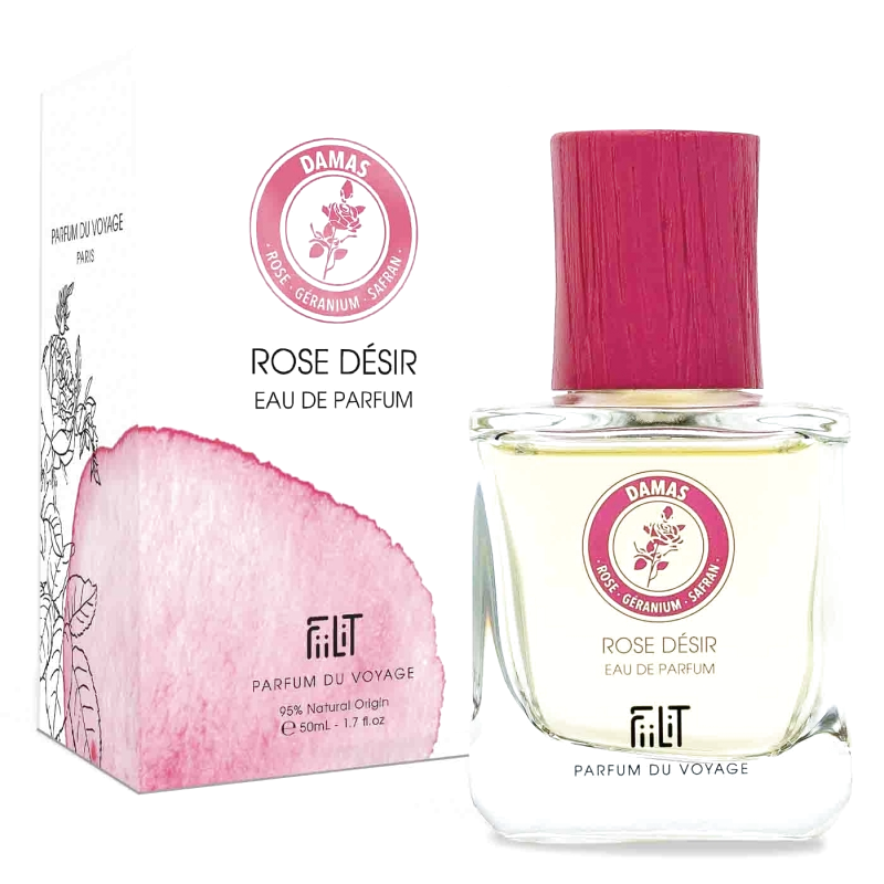 Парфюмерная вода Fiilit Parfum Du Voyage Rose Desir Damas 50 мл для мужчин и женщин - Роуз Дезир Дамаск