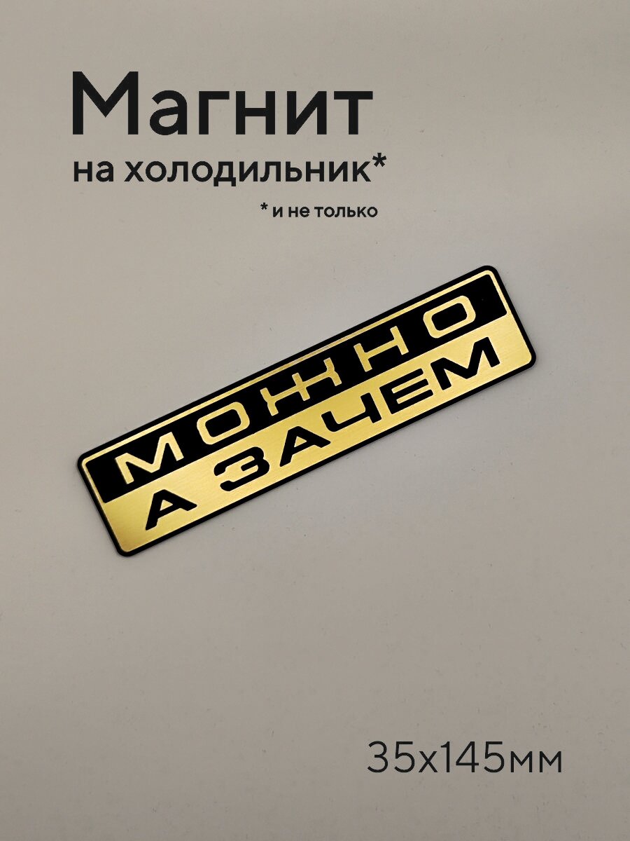 Магнит "можно а зачем"