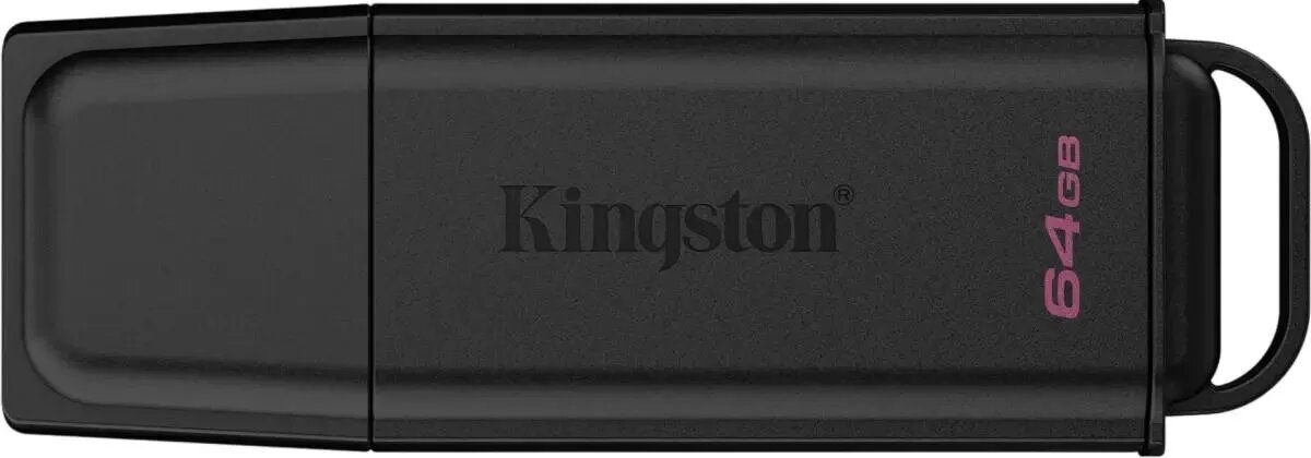 Флешка USB Kingston DataTraveler Exodia 64ГБ, USB3.0, черный и черный