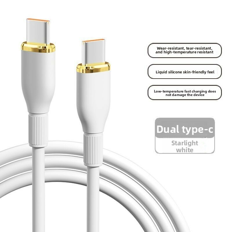 Кабель передачи данных typec для мобильных устройств fast charge brand pd модель typec 1м tpe материал для путешествий и дома 100вт