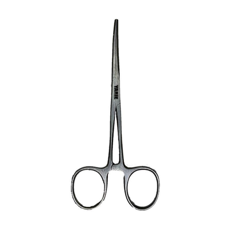 Щипцы Yarie №808 Professional Forceps Curve Large Ring Short Lock 180