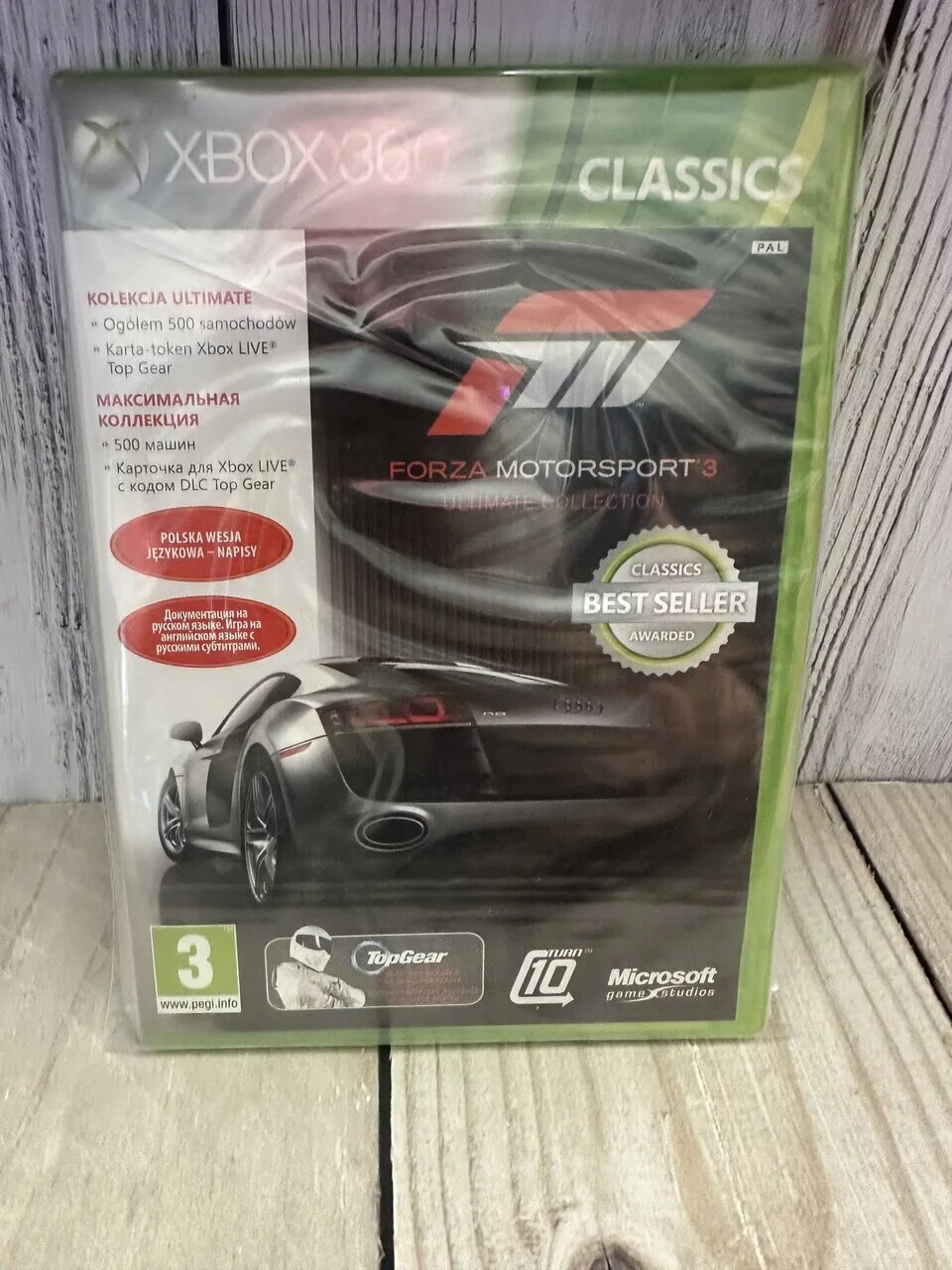 Диск с игрой Forza motorsport 3 для XBox 360 лицензия англ версия