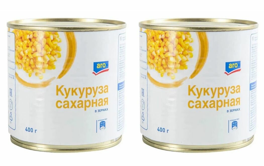 Aro Кукуруза Сахарная, 400г, 2 шт