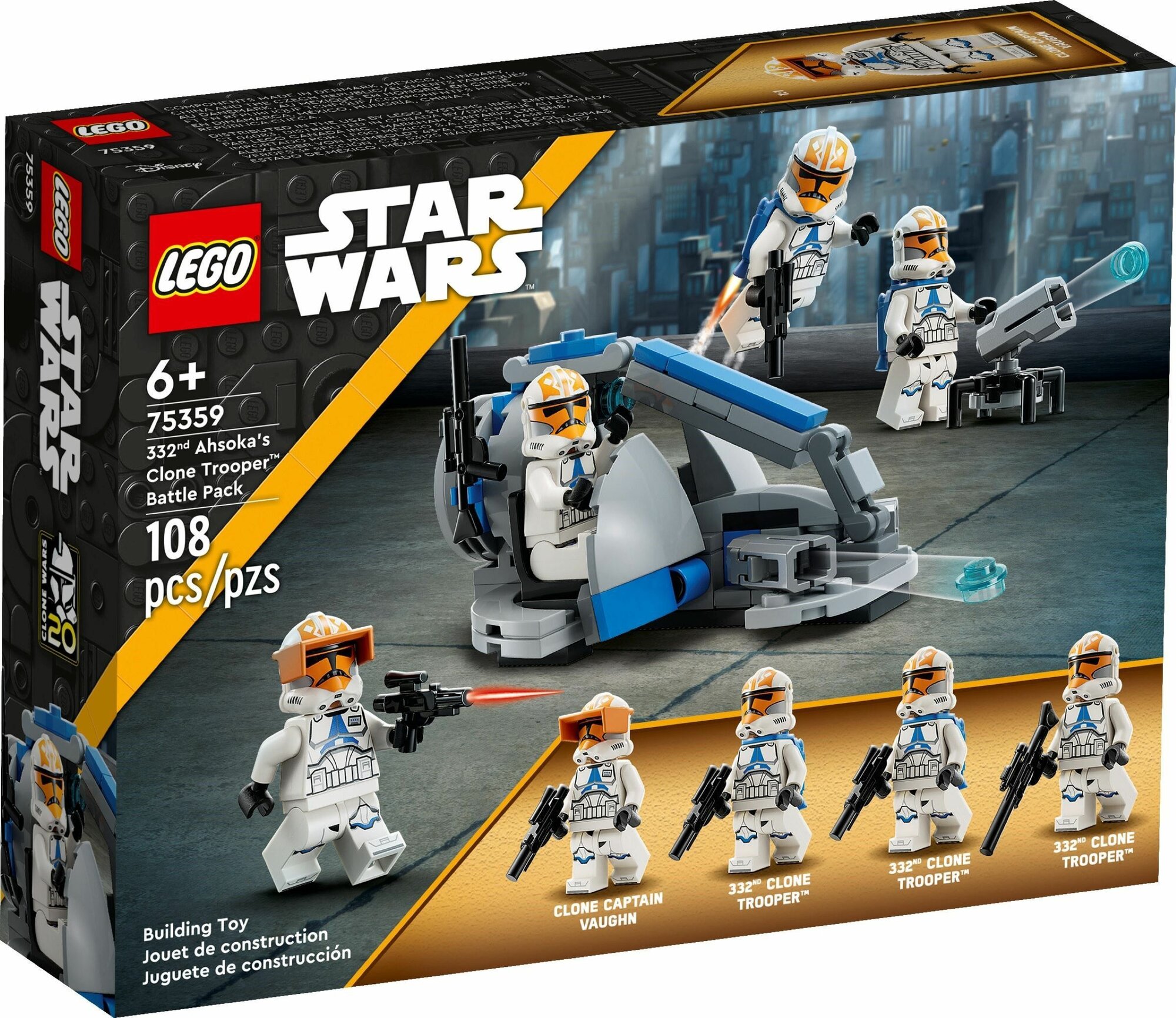 Конструктор LEGO Star Wars 75359 Боевой набор клонов-солдат 332-й роты