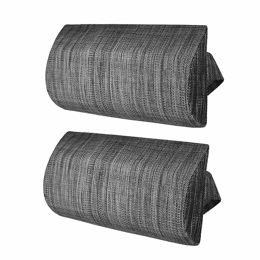 Круглая подушка для шеи из полиэстера и хлопка Серый, 2PC grey